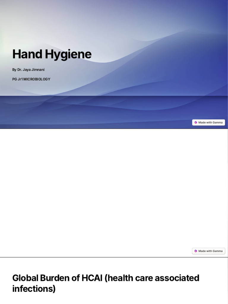 Hand Hygiene | PDF | Hand Washing | Hospital Acquired Infection