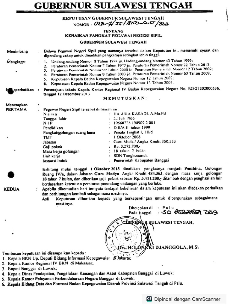 SK Jabatan Guru Ahli Madya | PDF