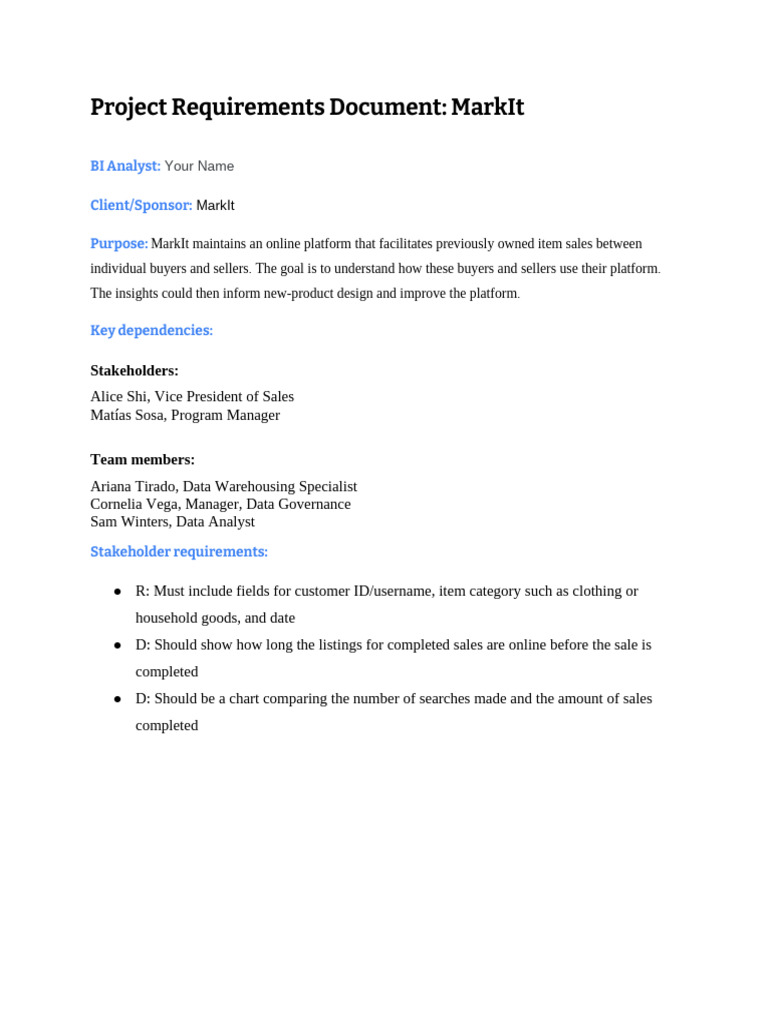 Activity-Exemplar_-Project-requirements-document_-MarkIt | PDF