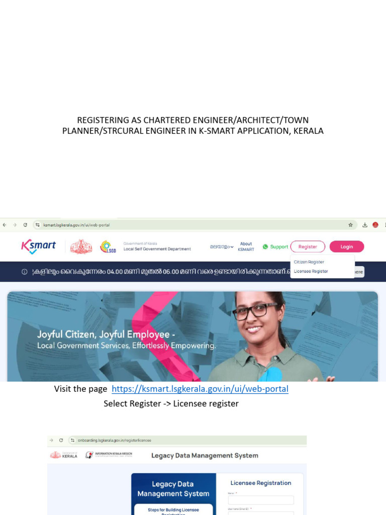 K-Smart Registration for Engineers in Kerala | PDF