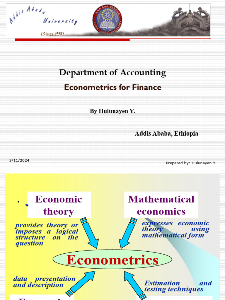 Econometrics For Finance-Chapter One | PDF | Econometrics | Statistics