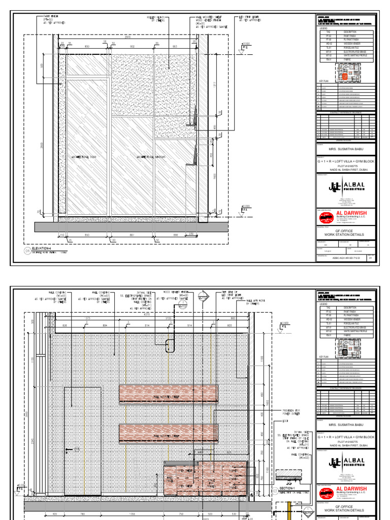 Fit Out Drawings for Villa Project | PDF | Interior Design | Decorative ...