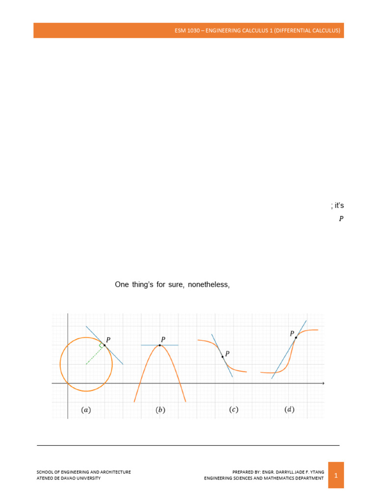 The Derivative (Rates of Change and Delta Process | PDF | Tangent | Slope
