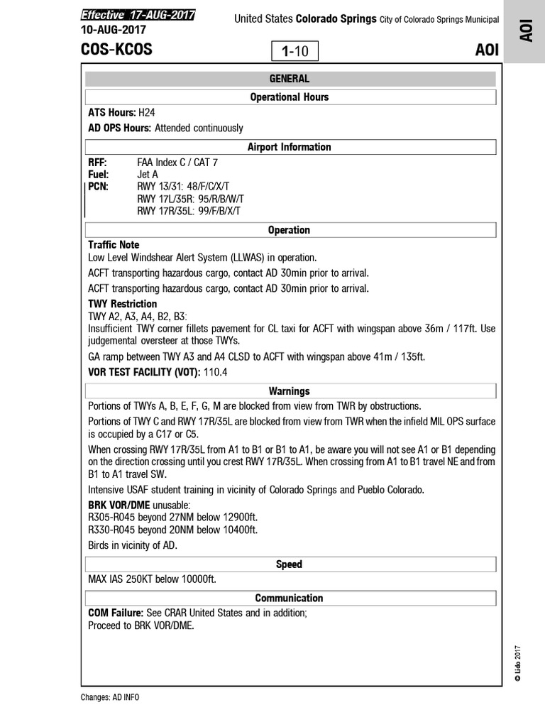 KCOS | PDF | Transport Safety | Aerospace