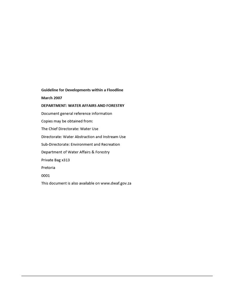 Floodline Development Guidelines | PDF | Flood | Floodplain