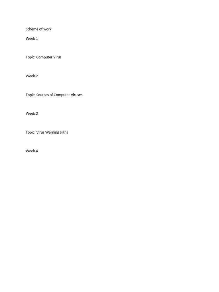 New Information Technology Scheme Jss3 Third Term | PDF