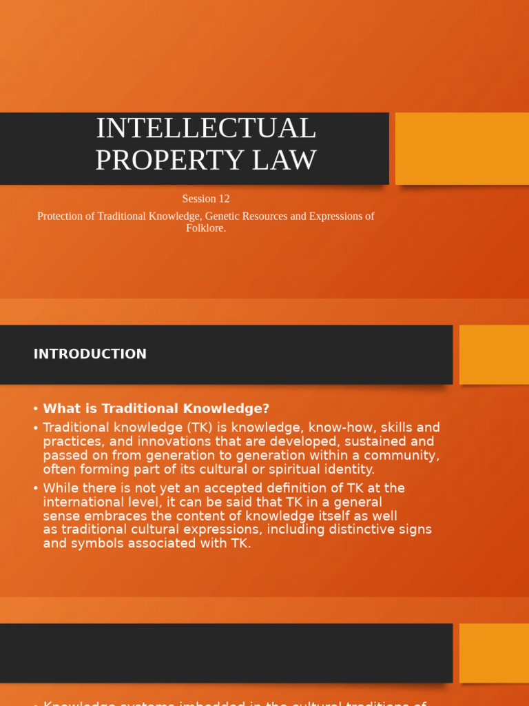 Protecting Traditional Knowledge Rights | PDF | Traditional Knowledge