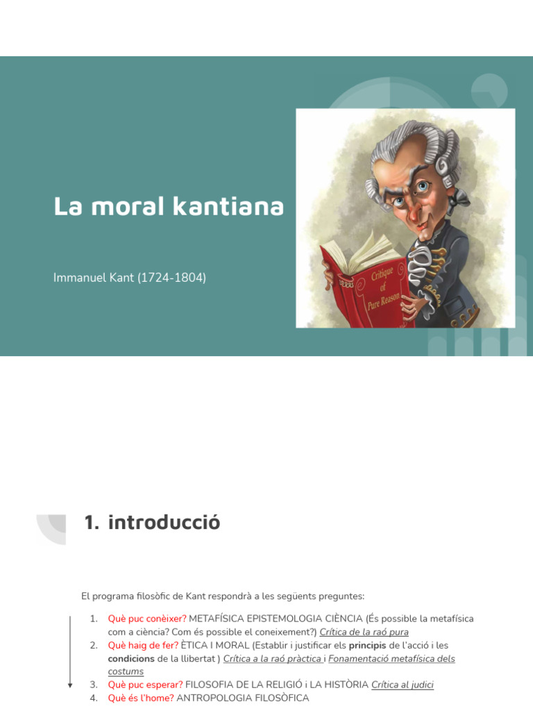 La moral kantiana | PDF