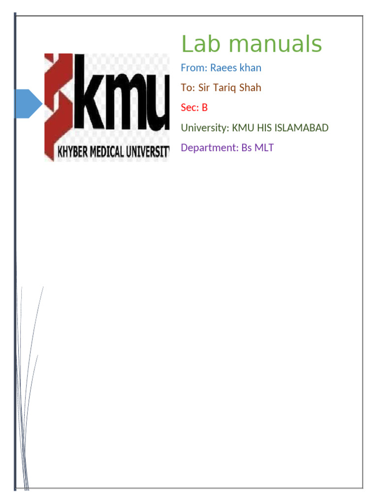 Lab Manuals of Computer of Raees Khan 2 (1) ... | PDF | Microsoft ...