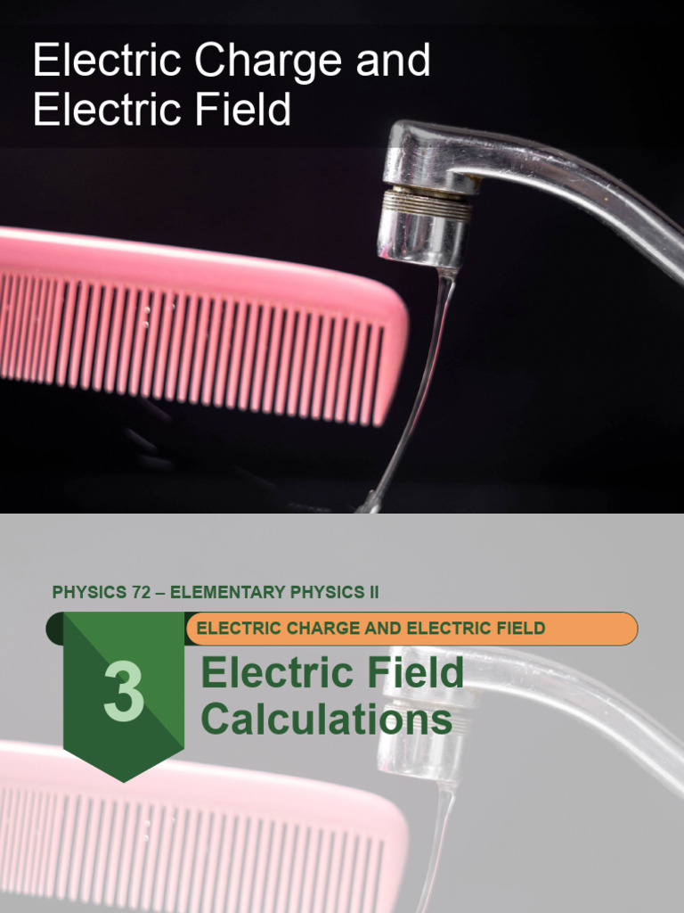 Lecture 03 - Electric Field Calculations | PDF | Electric Field | Physical Quantities