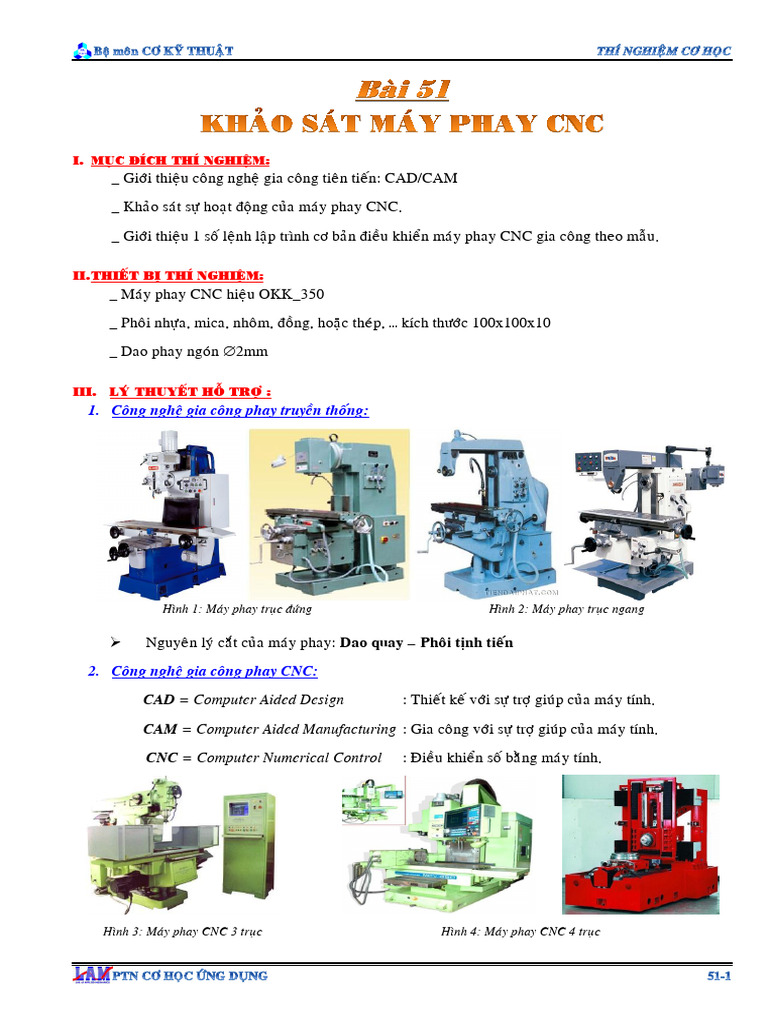 51 - Khao Sat MAY PHAY CNC | PDF