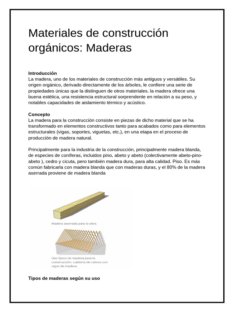 Tipos de Maderas | PDF | Madera