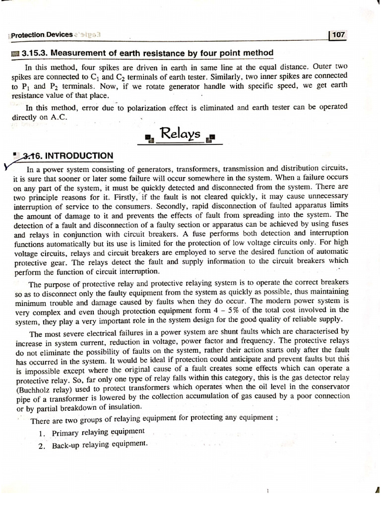 Relays & Protection Schemes | PDF