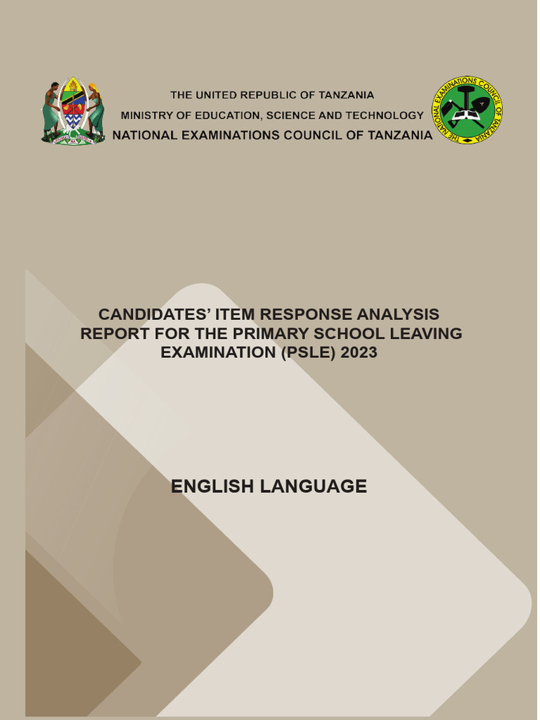 PSLE 2023 English Language Response Analysis | PDF | Verb | Grammatical ...