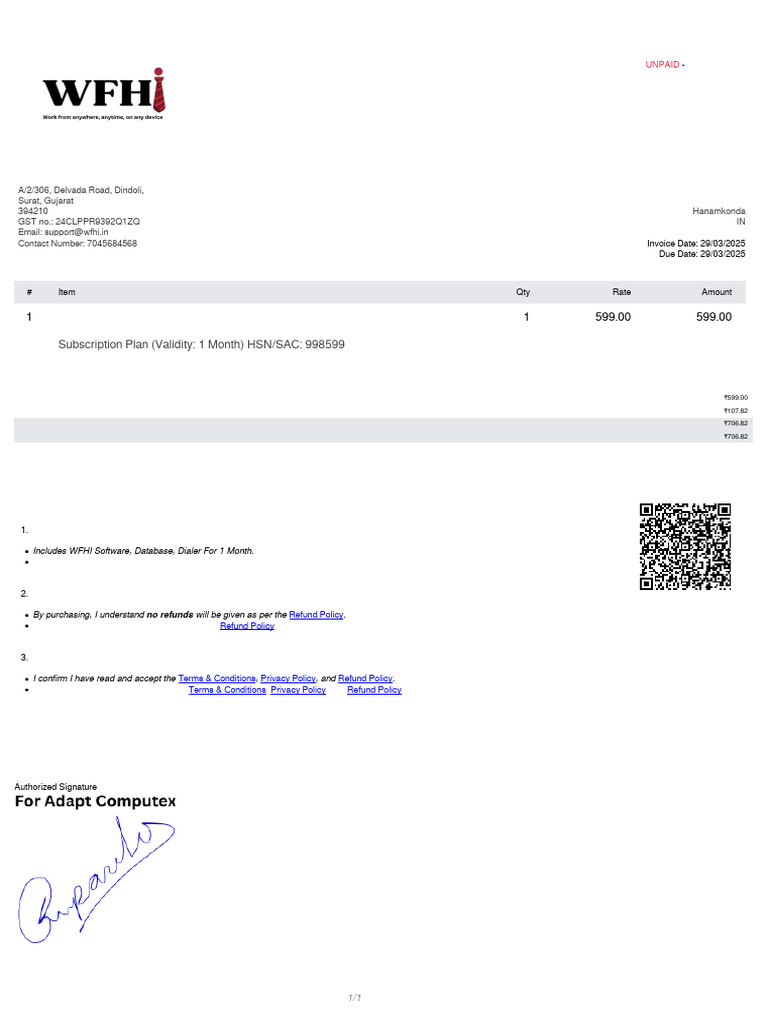 Inv 1162581 03 2025 Adapt Computex | PDF | Rupee | Economy Of India