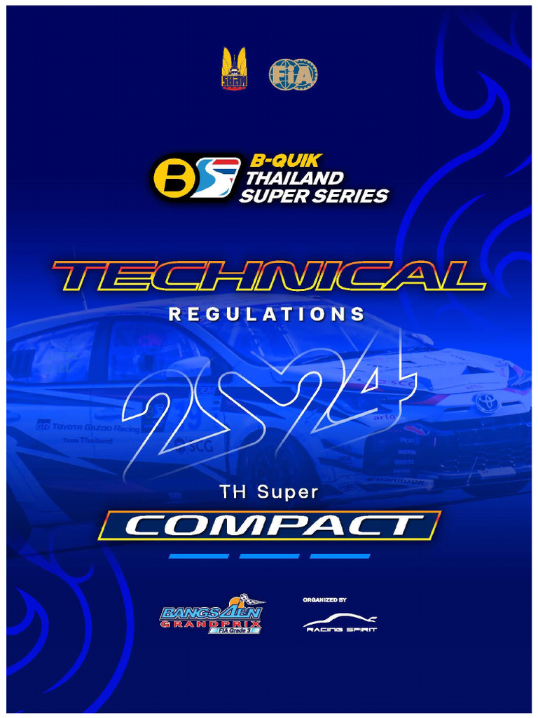 2024 Technical Regulations TH Super Compact | PDF