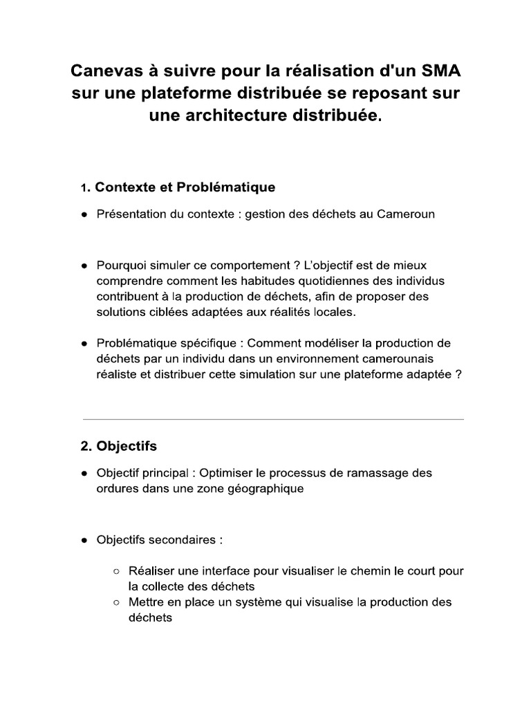 Canevas Réalisation SMA | PDF