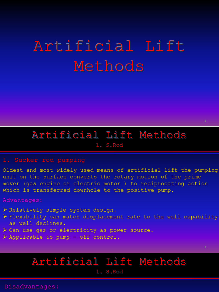 Part-02_Artificial Lift Methods | PDF | Pump | Gases