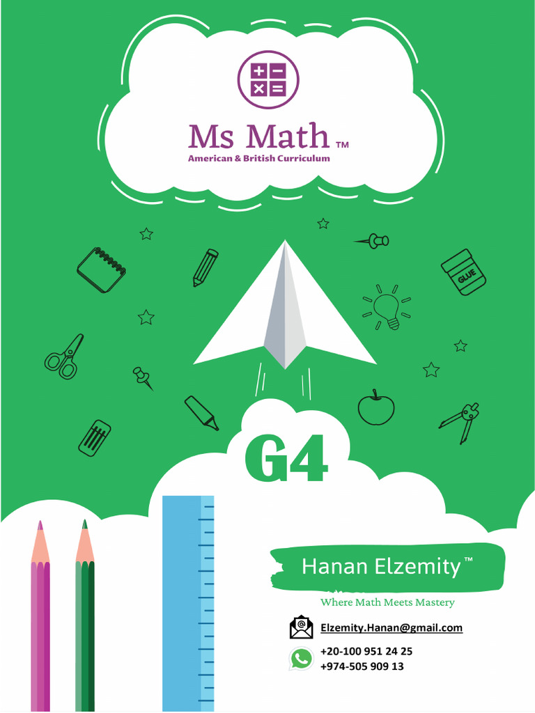 Math - G4 - 2nd Term - Quiz 1 | PDF