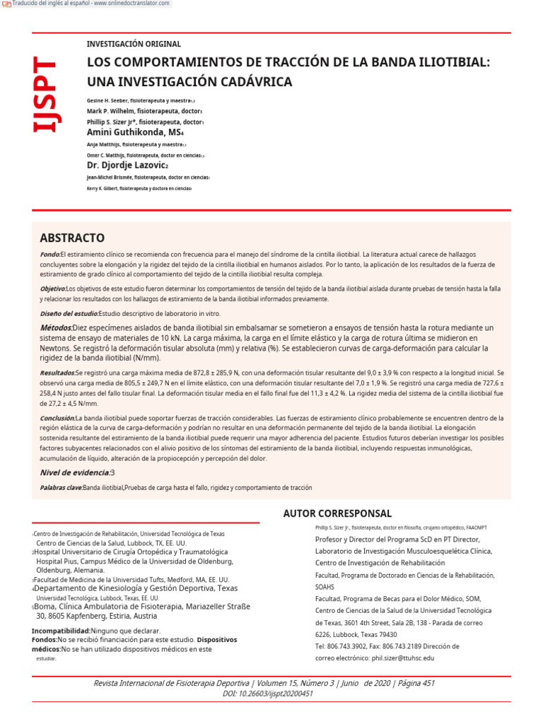 Ijspt-15-451 en Es | PDF | Deformación (ingeniería) | Rodilla