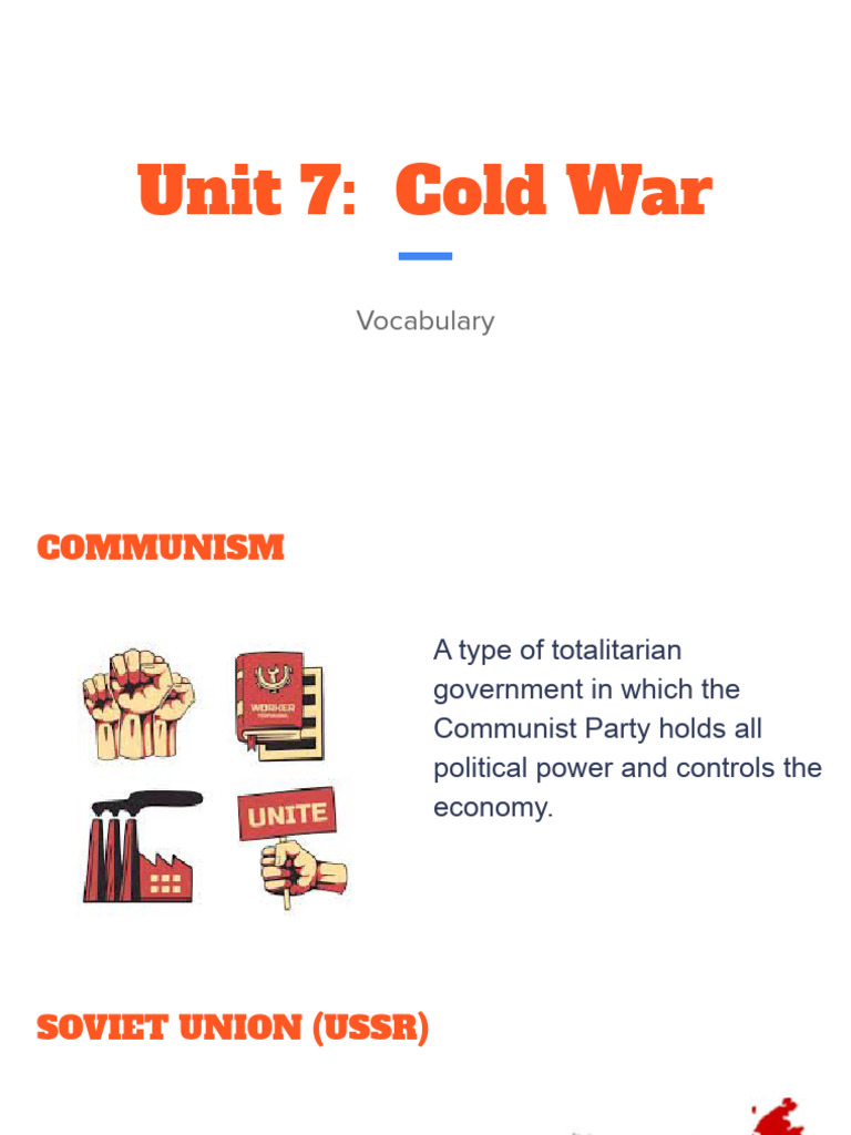 Unit 7 - Cold War Vocabulary | PDF | Cold War | Containment