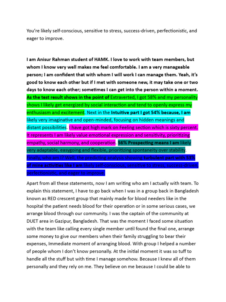 Personal Insights on Team Leadership | PDF | Subjective Experience ...