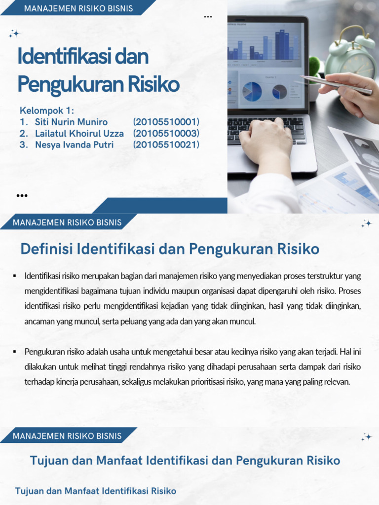 Identifikasi Dan Pengukuran Risiko PPT | PDF