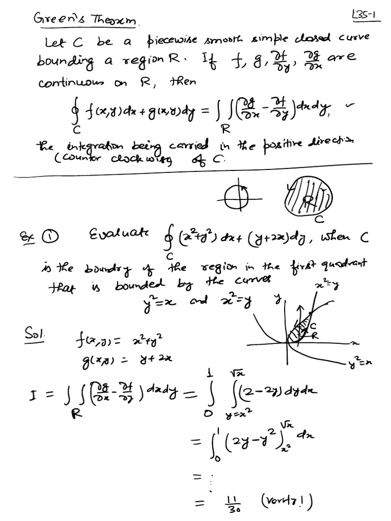 L35-Green s Theorem | PDF