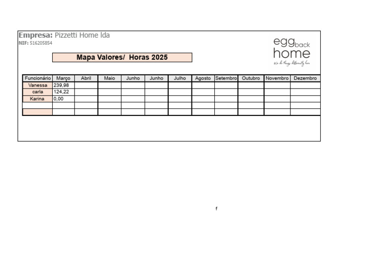 Mapa Valores para Pagamento - Contabilidade - XLSX - Mapa Valores - Funcionários | PDF