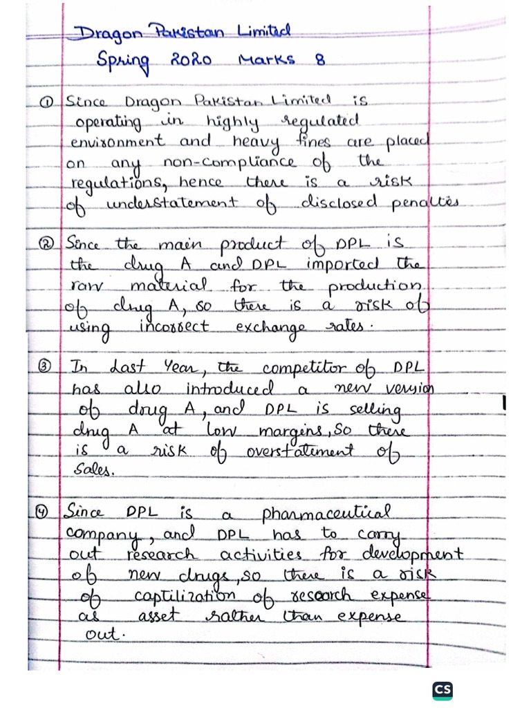 Dragon Pakistan Limited SPR 2020 | PDF