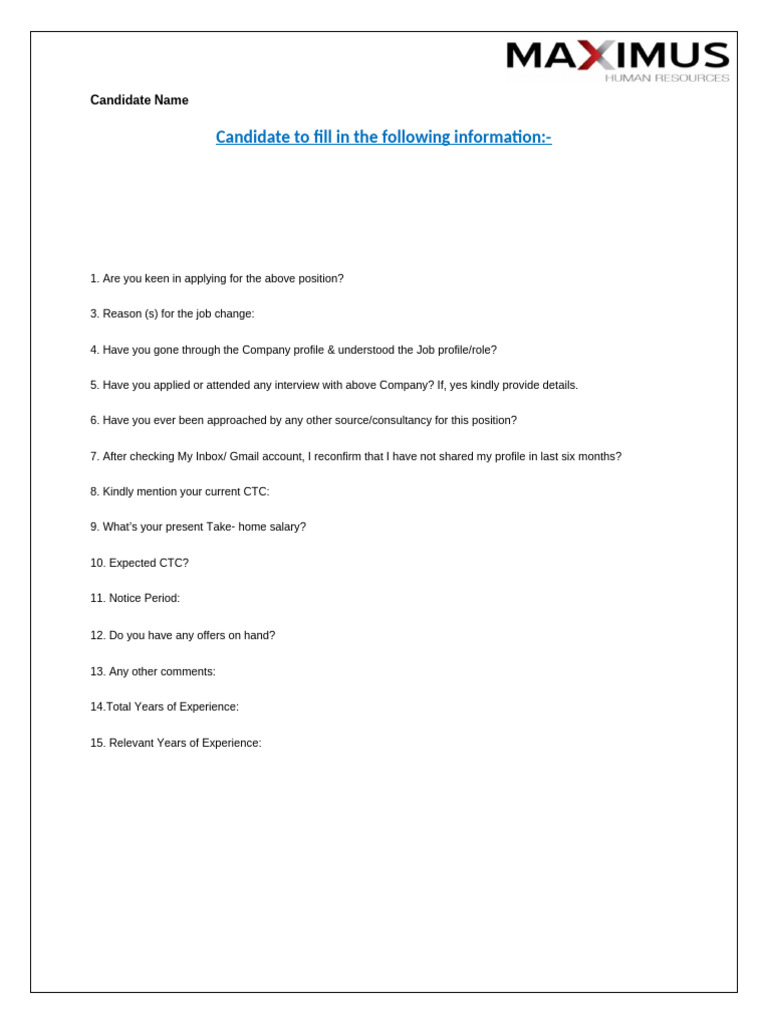 Latest Maximus Declaration | PDF