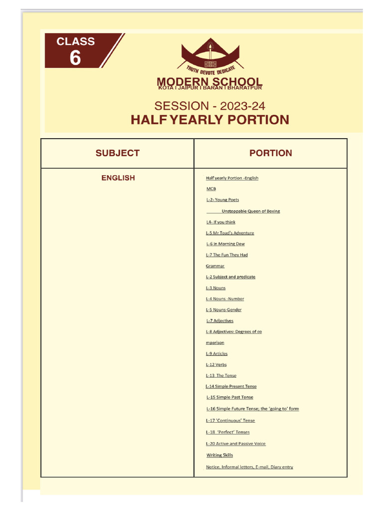 Science Class 6 | PDF