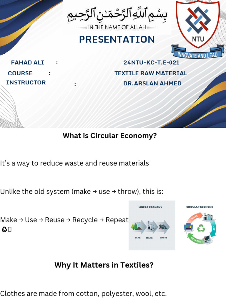 Presentation of Textile Raw Material | PDF
