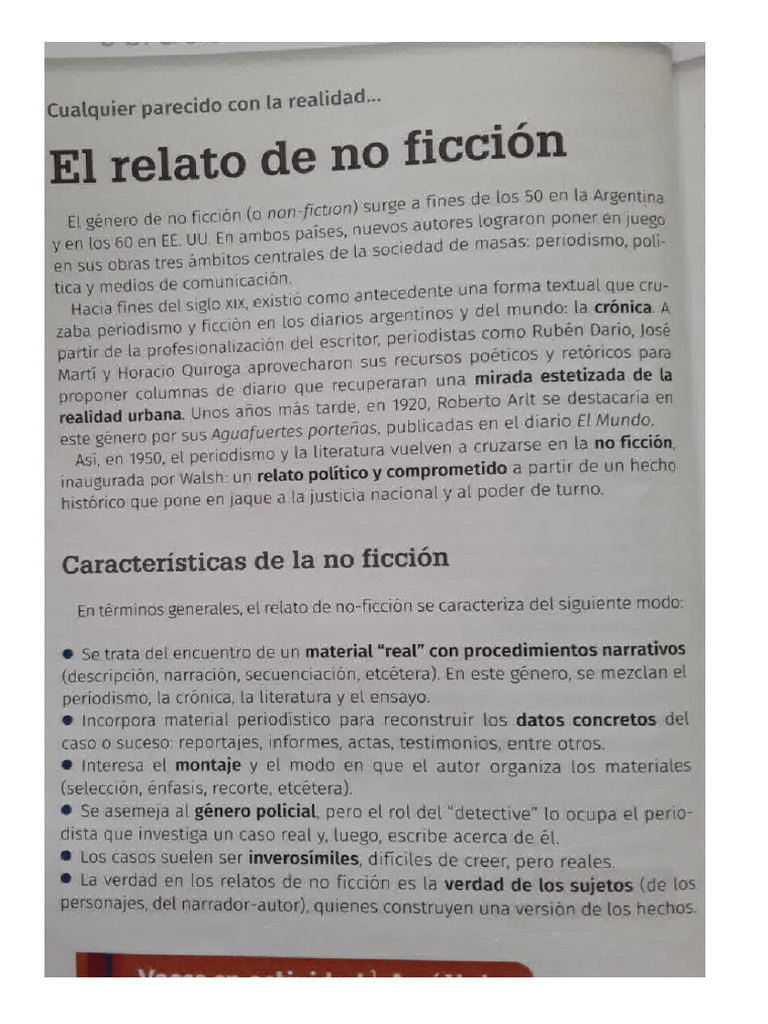 La No Ficción | PDF