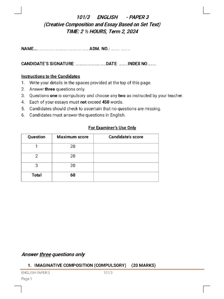 ENGLISH F4 PP3 QS - Phoenix | PDF