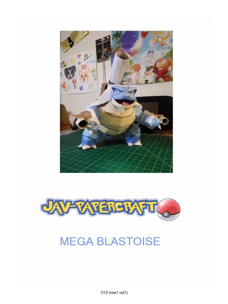 Mega Blastoise Shiny Lineless | PDF