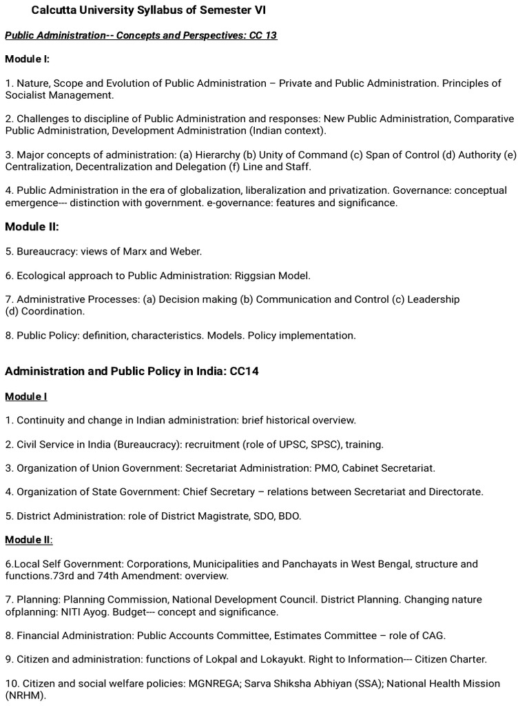 CC 13 and CC 14 Syllabus | PDF