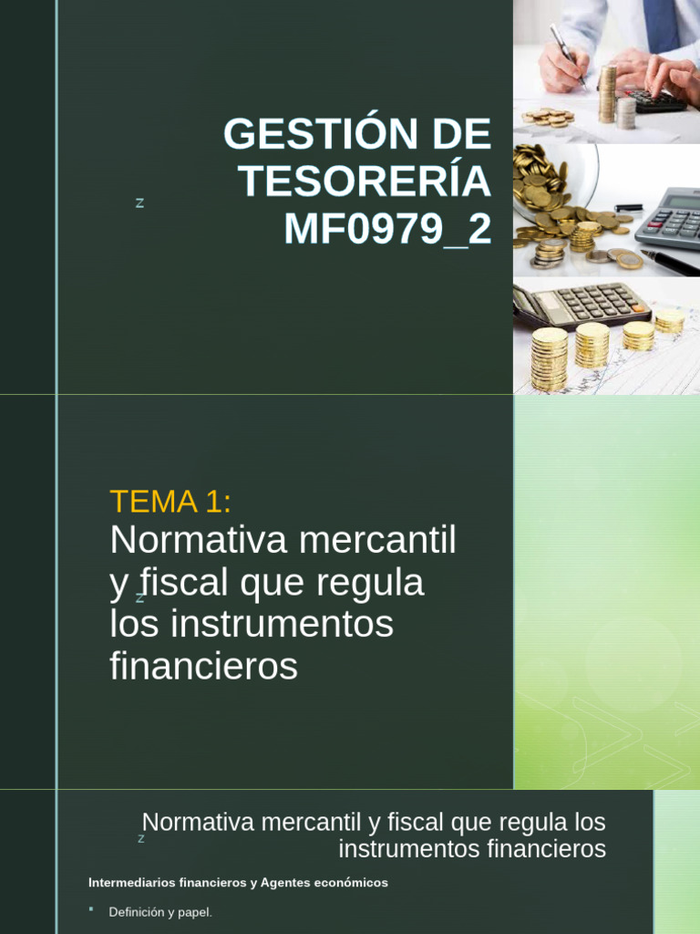MF0979 - 2-Intermediarios Financieros y Agentes Económicos | PDF ...