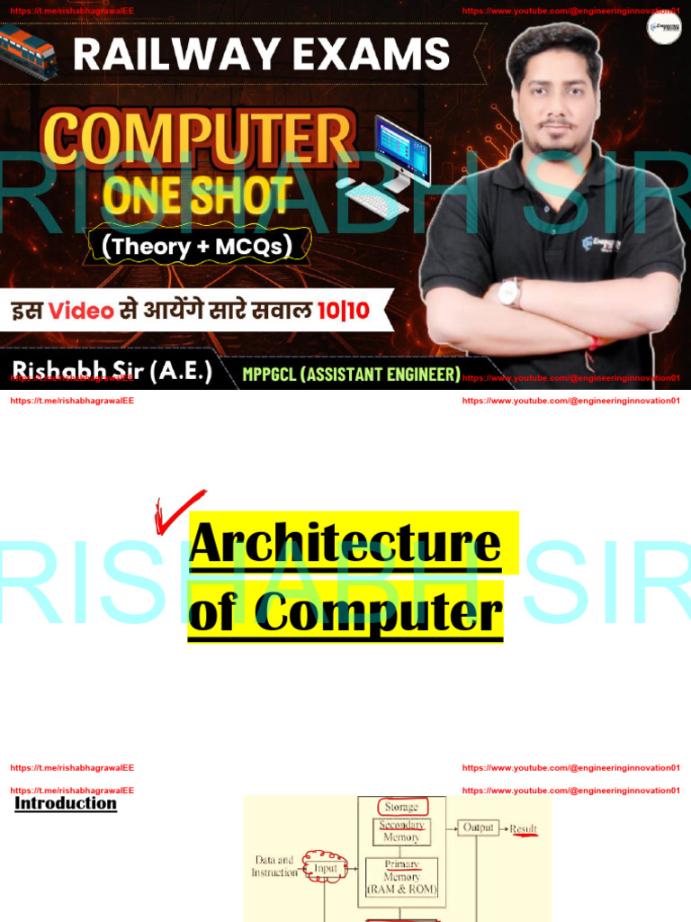 RRB Computer ONE SHOT Rishabh Sir | PDF | Malware | Network Switch