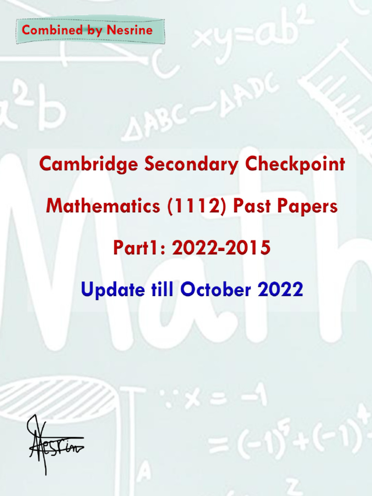 Math Pastpapers 2015 - 2022 | PDF
