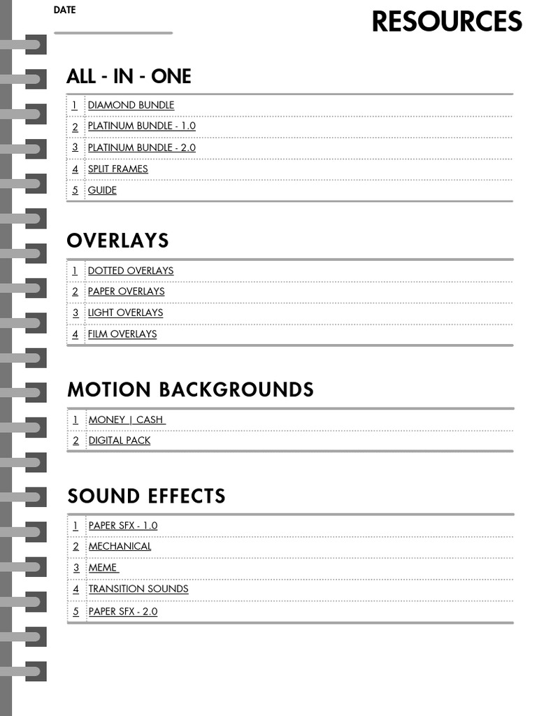 Video Editing Pack Bundle | PDF