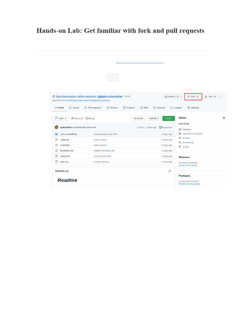 3-Get Familiar With Fork and Pull Requests | PDF | Computer File | Directory (Computing)