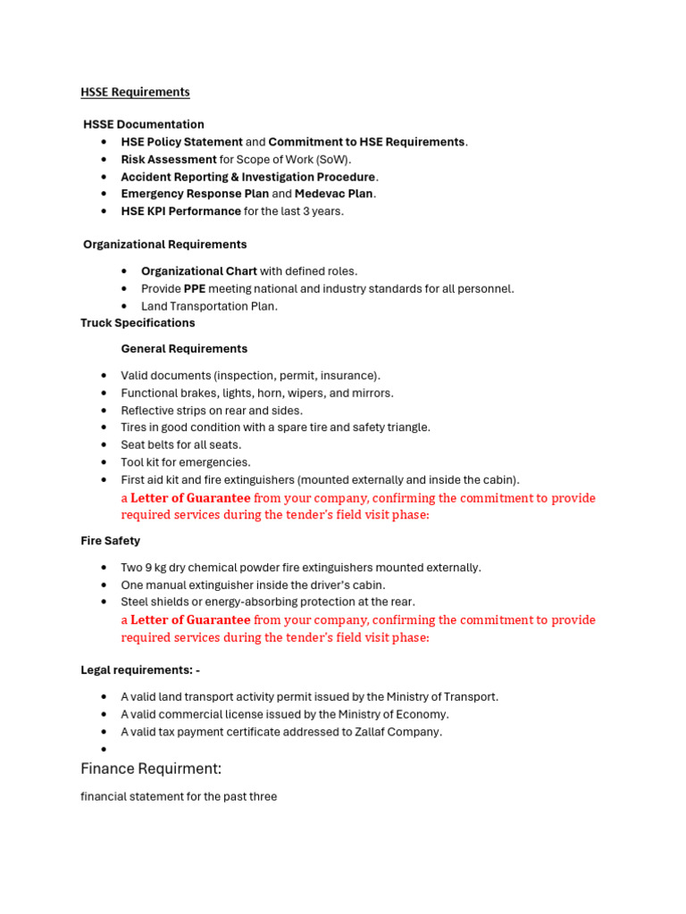 HSSE Compliance and Documentation Guide | PDF