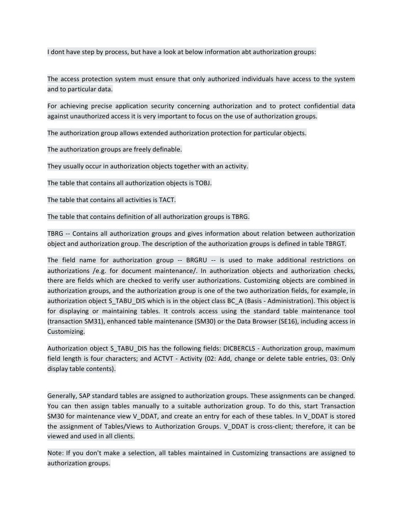 How To Create Authorization Group | PDF