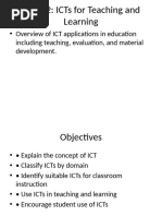 ICT Based Teaching Learning | PDF | Educational Technology | Teachers
