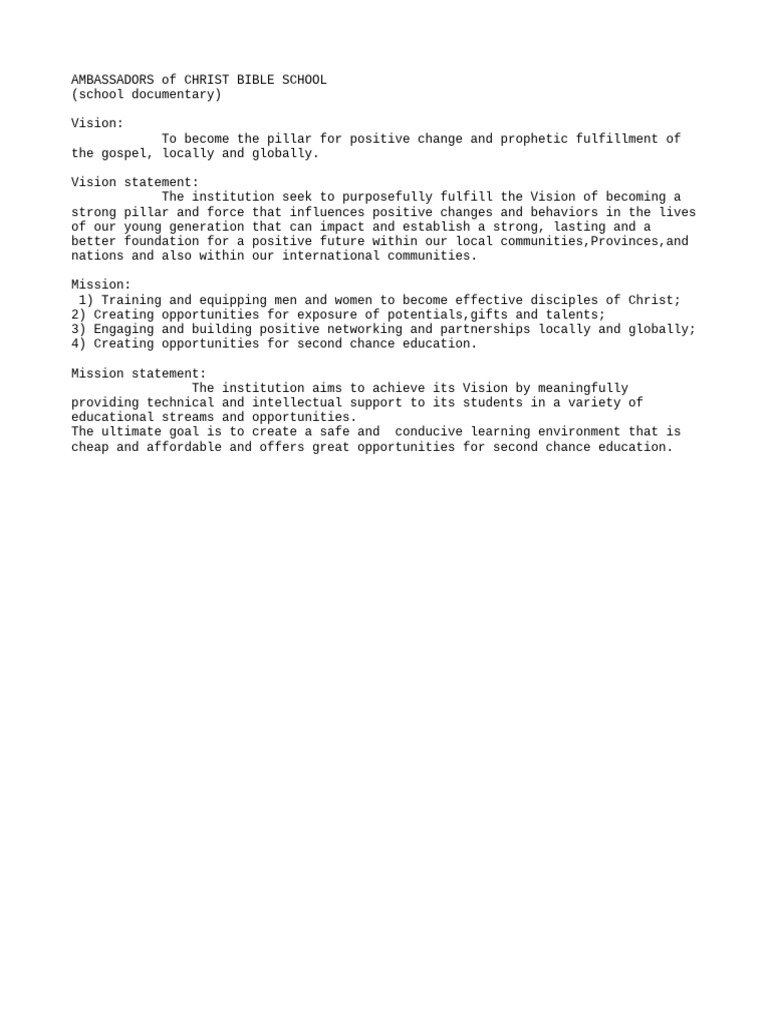 School Documentary | PDF