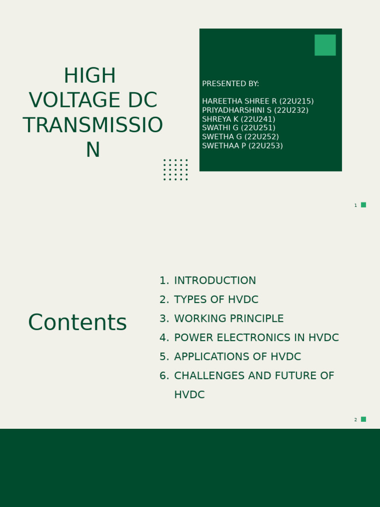 High Voltage DC Transmission | PDF | High Voltage Direct Current | Electric Power Transmission
