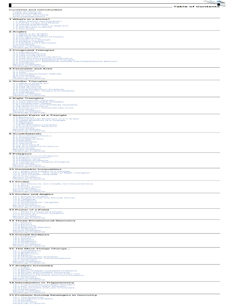 Introduction To Geometry | PDF