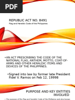 Ra 8491 | PDF | Heraldry | Flag