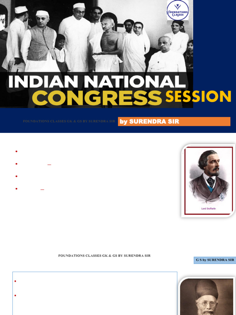 INDIAN NATIONAL CONGRESS SESSIONS | PDF | Indian National Congress | Jawaharlal Nehru